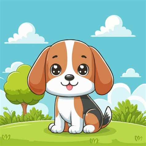 Vector Del Perro Beagle Vector Premium Generado Con IA