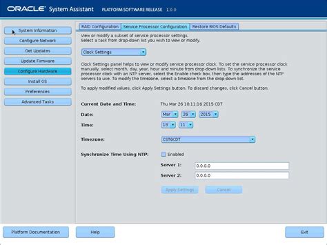 set the sp clock osa netra server x5 2 administration guide