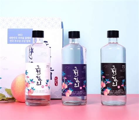 영덕주조 도원결의 선물세트 복숭아소주 복숭아술 과일소주 전통주 360ml X 3 15도 25도 40도 친환경 먹거리 다팜