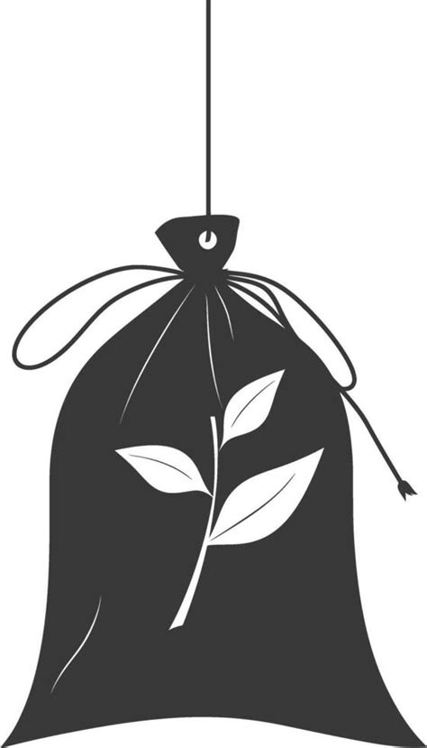 Silhouette Tea Bag Black Color Only 44640583 Vector Art At Vecteezy
