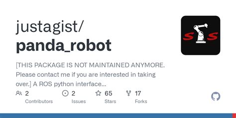 GitHub Justagist Panda Robot THIS PACKAGE IS NOT MAINTAINED ANYMORE Please Contact Me If