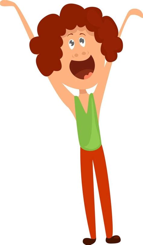 Happy Girl Illustration Vector On White Background 13759459 Vector