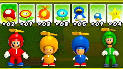 New Super Mario Bros Wii 4 Players World 4 Walkthrough Co Op