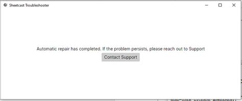 Installation Troubleshooter