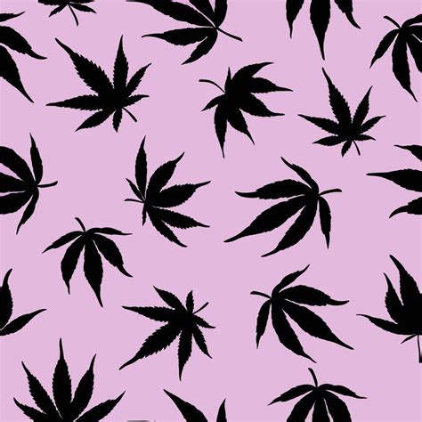 Green Hemp Leaves Seamless Pattern 15277885 Vector Art At Vecteezy