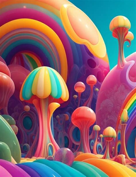 Premium Ai Image A Dreamlike World Of Jelly With Abstract Shapes And