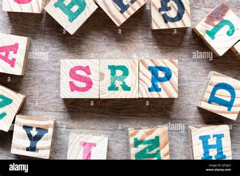 Alphabet Letter Block In Word Srp Abbreviation Of Suggested Retail