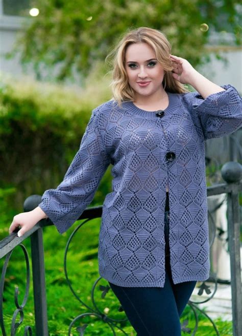 Фантазийный ажурный узор для кардигана