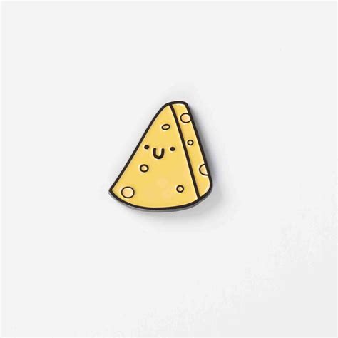 Cheese Enamel Pin — Dolphin Hat Games