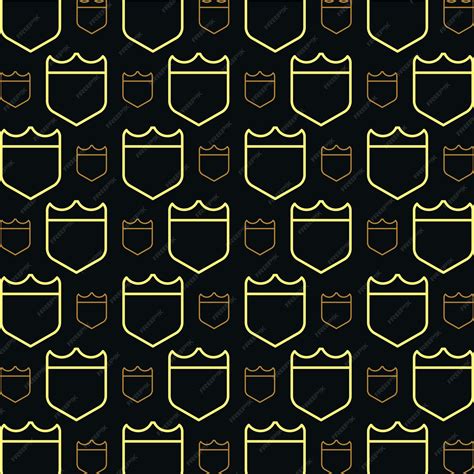Premium Vector Shield Trendy Colorful Repeating Pattern Beautiful