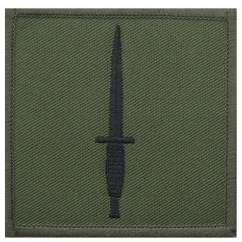 Trf 3 Commando 3 Cdo Brigade Olive Green And Black With Overlocking