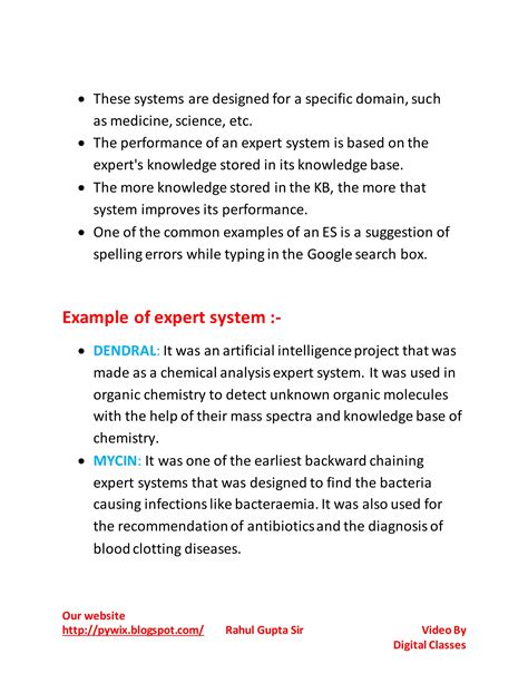 expert system pdf