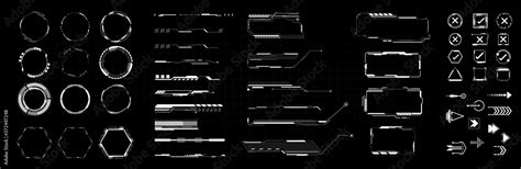 Circle Abstract Digital Technology Ui Ux Futuristic Hud Fui Virtual Interface Callouts Titles