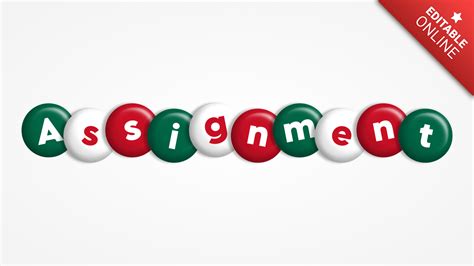 Assignment Text Effect Generator