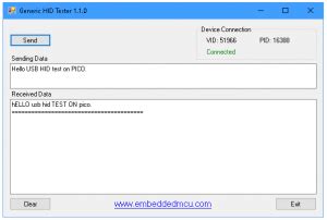 Raspberry Pi PICO USB Device Custom HID Class Embedded MCU