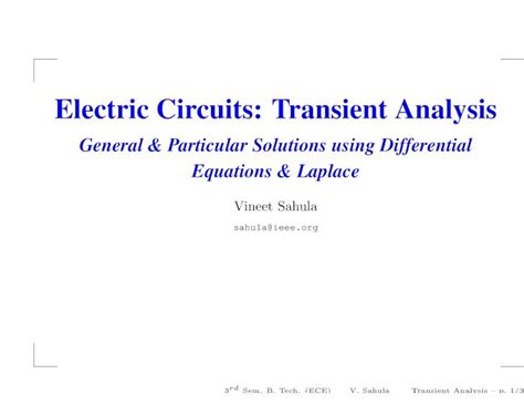 Pdf Ckt Transients N Tellegen Theorem Dokumen Tips