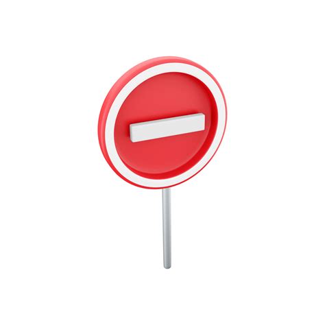 raster version 3d rendering illustration of prohibited red circle sign