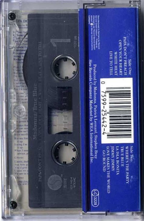 True Blue Uk Cassette Album