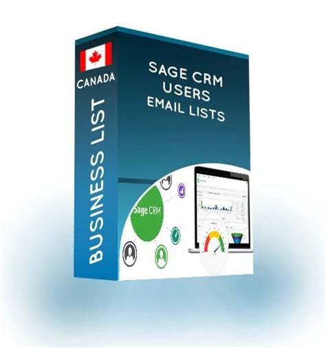 Sage Crm Users Email List Mailing Database CANADA