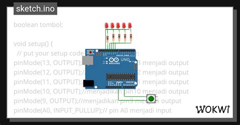 Wokwi Blink 5 Lampu Copy Wokwi Esp32 Stm32 Arduino Simulator