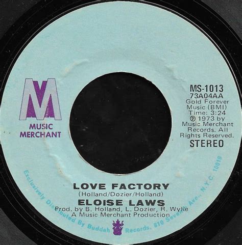Eloise Laws Love Factory 1973 Vinyl Discogs