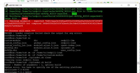 Fix Checksum Mismatch Ds920 Issue 109 Pocopico Tinycore Redpill GitHub