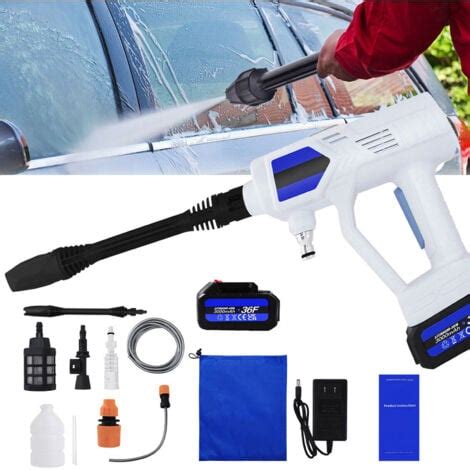 Cordless Power Washer 45 Bar 21v Portable Pressure Cleaner With