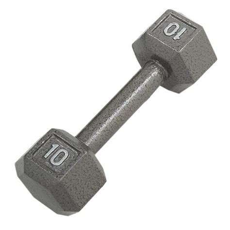 Cap Barbell 10 Lb Solid Hex Dumbbell Single Academy