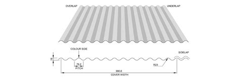 Corrugated Metal Profile Corrugated 133 Profile Plain Galvanised