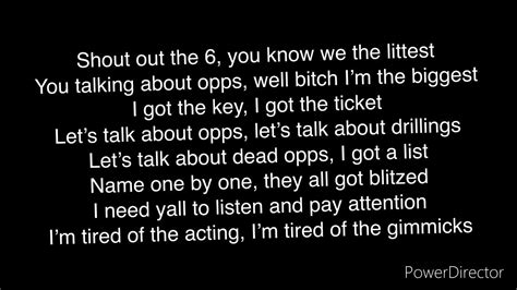 Foolio List Of Dead Opps Lyrics Youtube Music