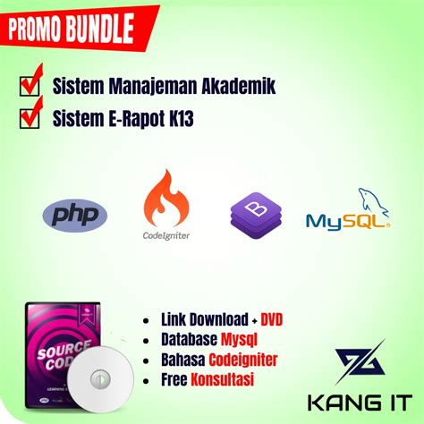 Jual Source Code Sistem Informasi Codeigniter Bundling Sistem Akademik Sistem E Rapot K13