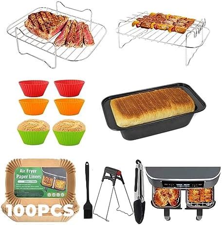 Amazon de Ninja Heißluftfritteusen Zubehör Dual Heißluftfritteuse