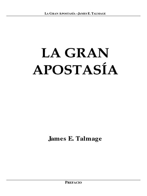 La Gran Apostacia James E Talmage Pdf Iglesia Católica Jesús