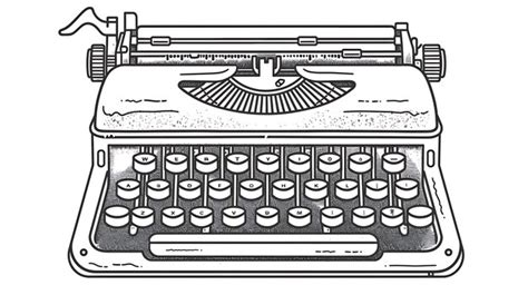 Premium Photo A Vintage Typewriter With A Retro Design The Typewriter