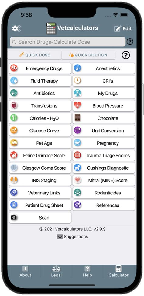 Vetcalculators App Veterinary Calculators For Ios And Android