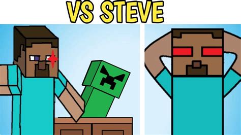 Friday Night Funkin Vs Steve Full Week Steve And Creeper Vs Bf In