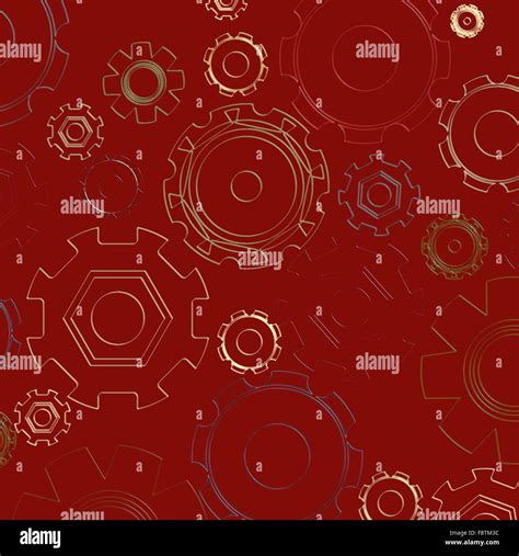 Wallpaper With Gears Stock Photo Alamy