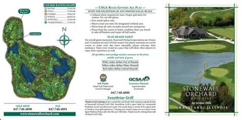 Stonewall Orchard Golf Club Course Profile Course Database