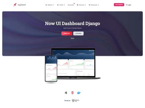 Django Now Ui Dashboard By App Generator A Django Template Built At