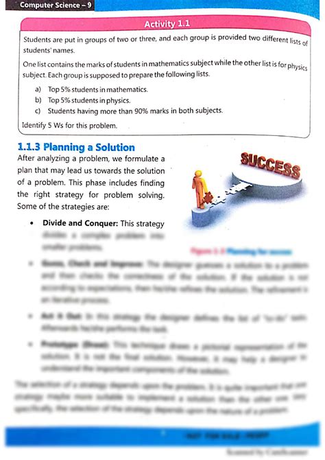 SOLUTION 9th Class Computer Book Chapter 1 Problem Solving Studypool