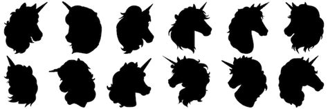 Premium Vector Unicorn Silhouettes Set Large Pack Of Vector