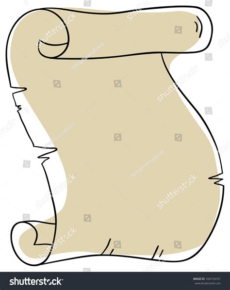 Vector Ancient Scroll Isolated On White Stock Vector Royalty Free 104154101 Shutterstock