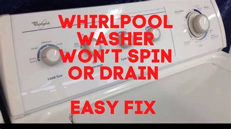 Whirlpool Washer Not Spinning Troubleshooting Tips To Fix It