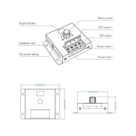 Led Dimmer 12v 24v 20a Roterande Pwm Trådlös Dimme Vicedeal