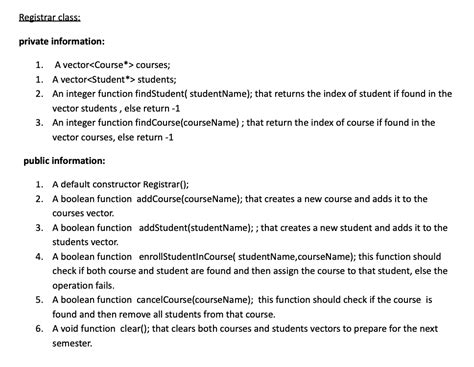 Solved Write C Program To Represent The Following Classes Chegg