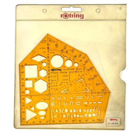 Vintage Rotring Primus Math Student Template For Math And Geometry