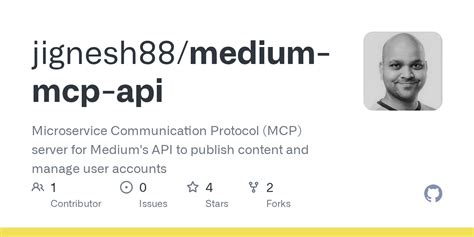 github jignesh88 medium mcp api microservice communication protocol mcp server for medium s