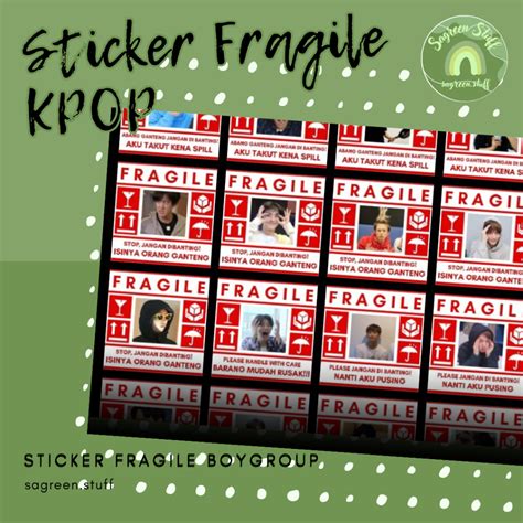 Jual Stiker Sticker Fragile Meme Kpop Random Shopee Indonesia