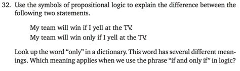 Solved Use The Symbols Of Propositional Logic To Explain The Chegg