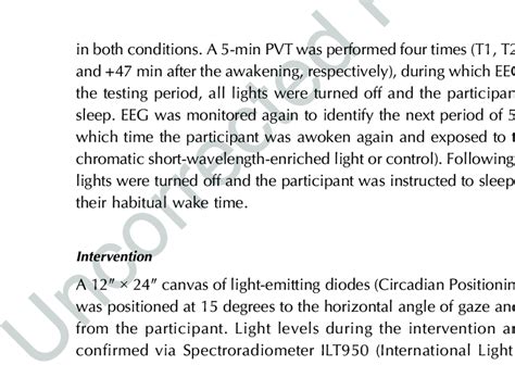 Protocol Schematic Light Gray Shading Indicates Wakefulness During The